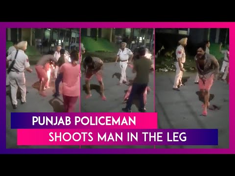Punjab Police Caught in Brawl with Couple in Dera Bassi, Shoot Man In The Leg, Act Caught on Camera
