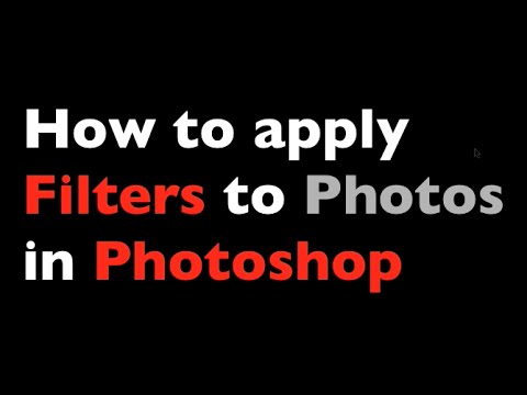 How to Apply Filters to Photos in Photoshop CS5
