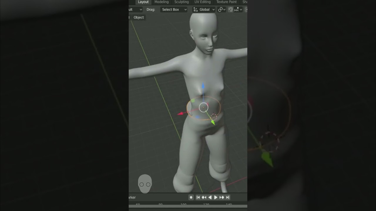 Working on Joy's 3D character.