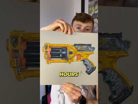 How I drew the World’s 1st realistic Nerf gun