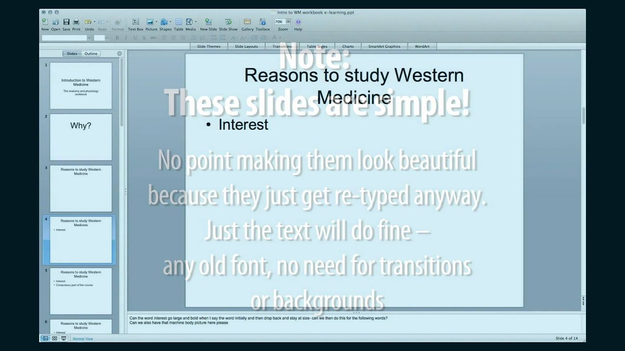Northern College of Acupuncture - E-Learning Voiceovers and PowerPoints
