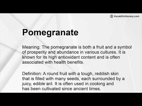Pomegranate Meaning