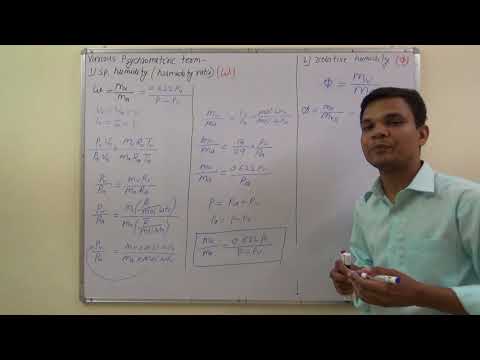 Specific and Relative humidity In Hindi, Specific humidity, Relative humidity, Humidity ratio