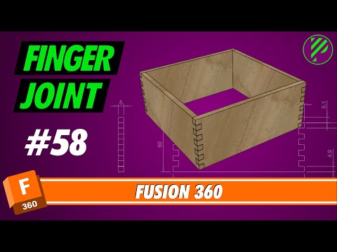 🪵 #58 Finger Joint | Fusion 360 | Pistacchio Graphic・Free STL File for ...