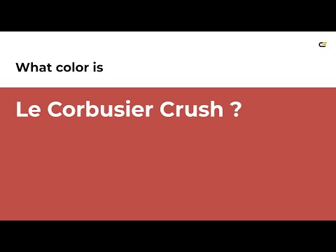 Le Corbusier Crush color #bf4e46 hex color - Red color - Cool color bf4e46