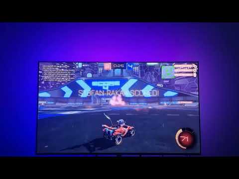 Rocket League on Switch 2 (QD OLED TV + AMBILIGHT)