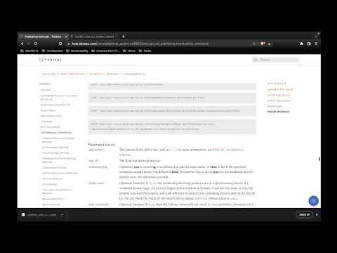 Publishing Tableau workbooks with hidden sheets/views using the REST API