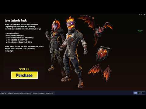 Fortnite: Item Shop/ *NEW* Lava Legends pack released/ nBKg gives his opinion | #sk8NPLay #nBKg