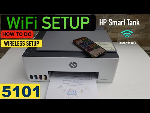 HP Smart Tank 5101 WiFi Setup, Connect To Wireless Network.