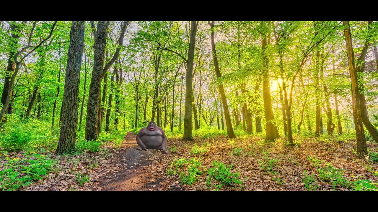 Monke Climbing Trees