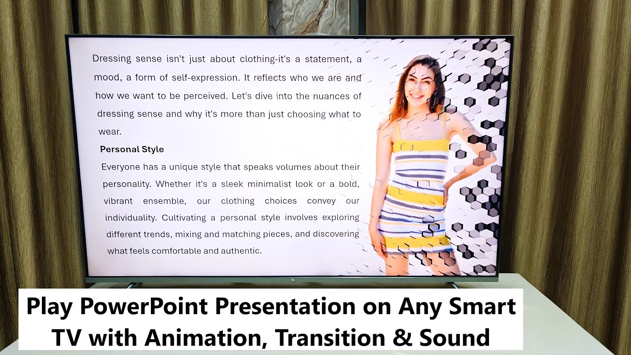 How to Play PowerPoint Presentation on Any Smart TV with Animation, Transition & Sound