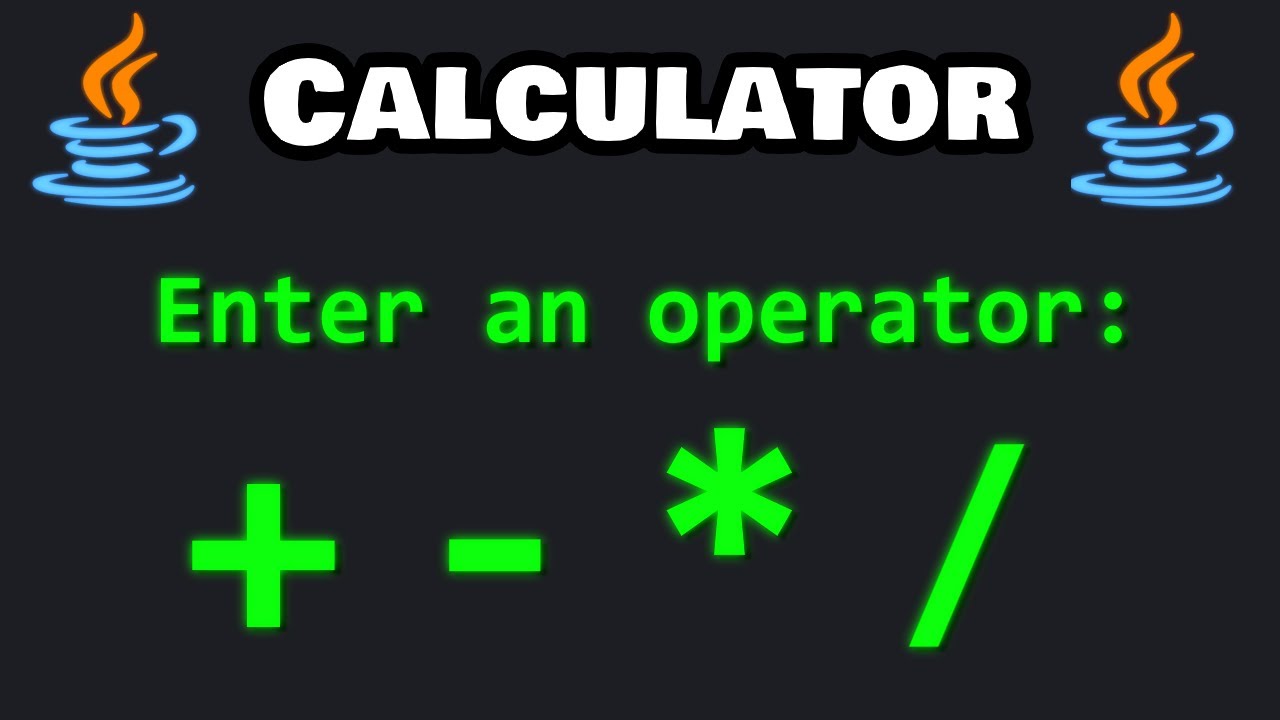 Let's code a simple calculator with Java! 🖩