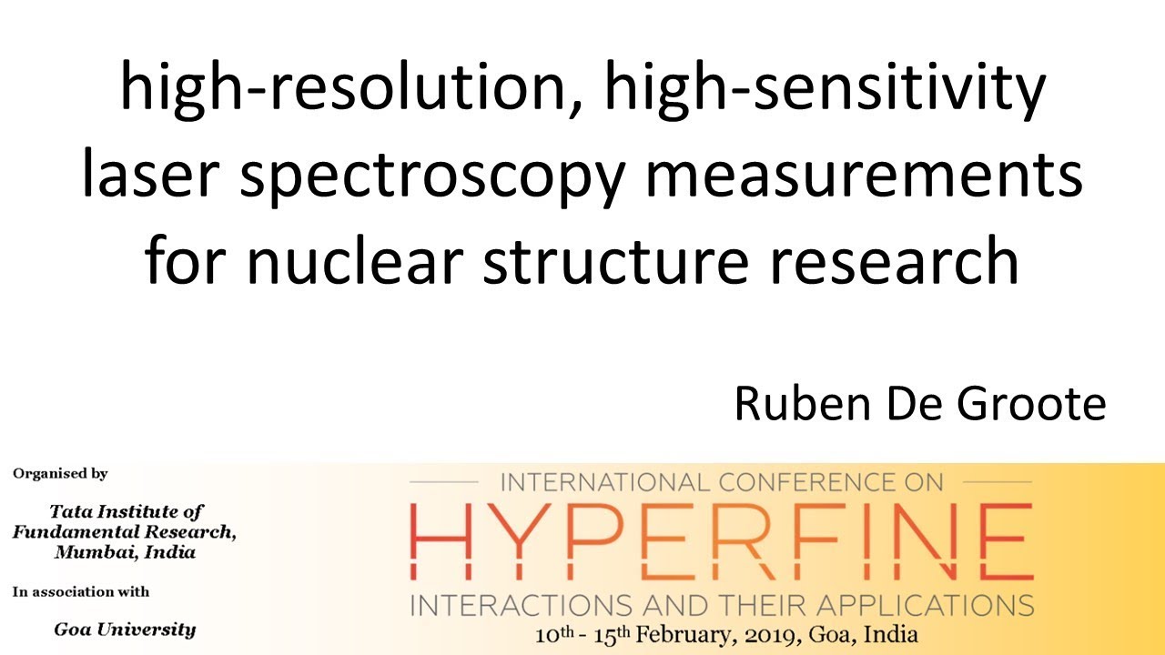 11. high-resolution, high-sensitivity laser spectroscopy measurements for nuclear structure research