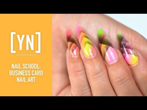 Nail School - Business Card Nail Art