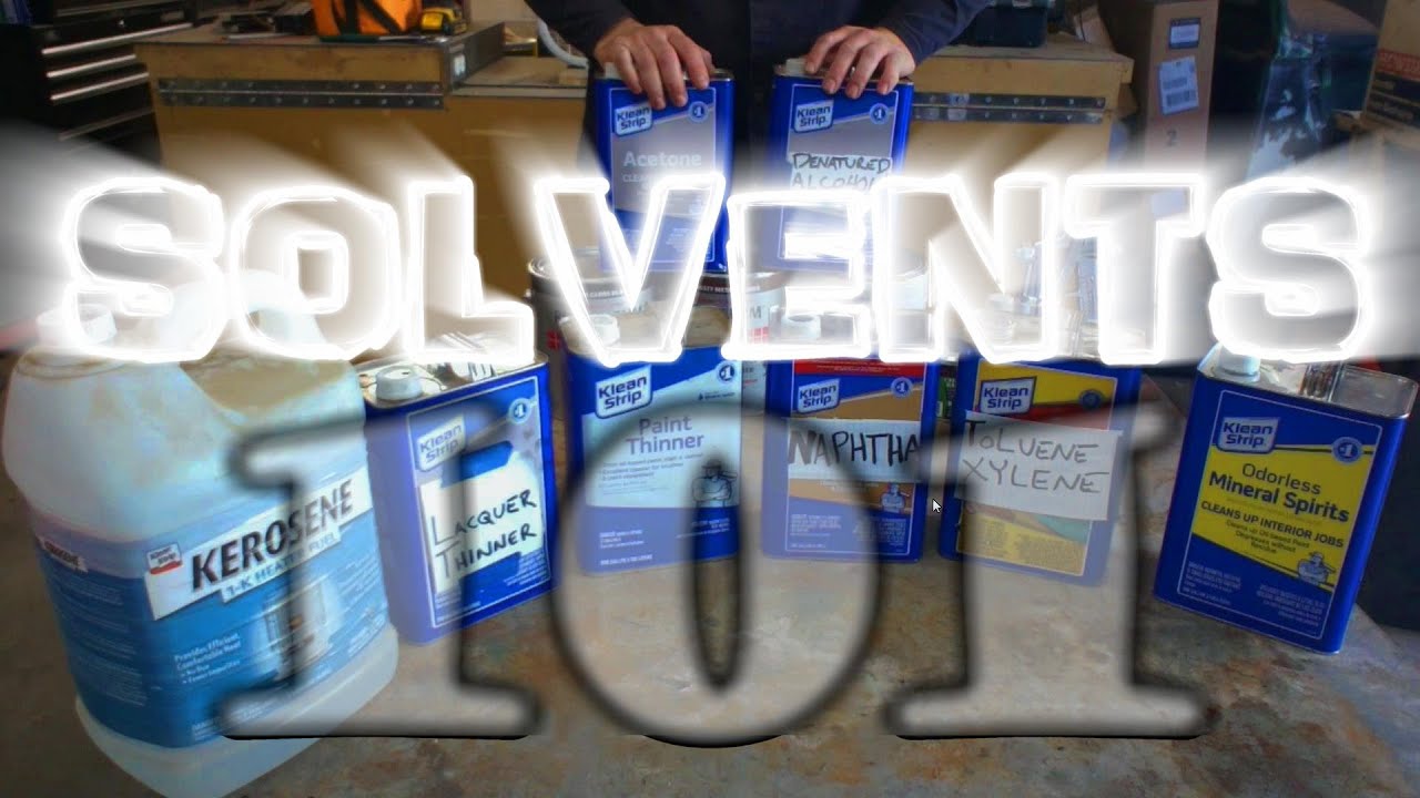 Common hardware store Solvents you SHOULD know!