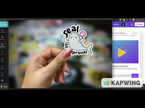 Sticker Mockup | Canva Sticker Mockup