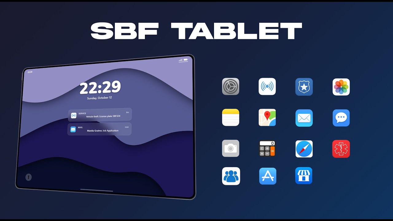 SBF Tablet - Work-related for FiveM