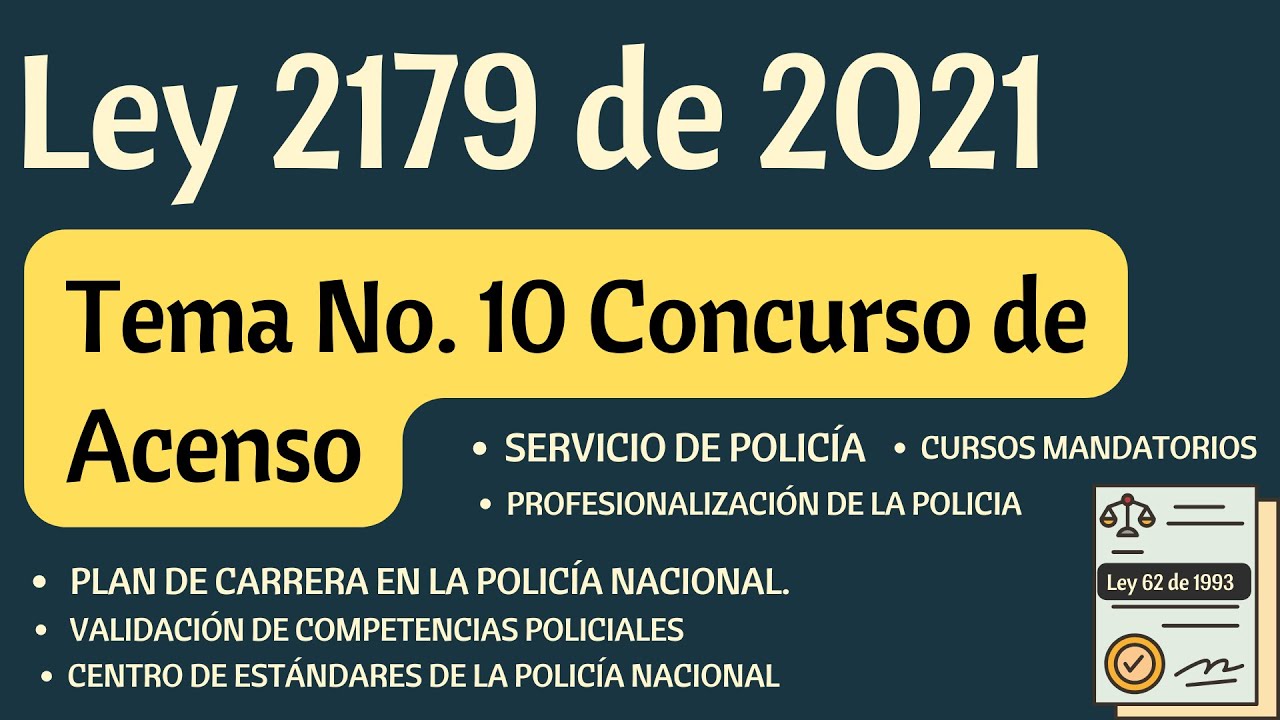 Law 2179 of 2021, topic 10 of the study of the promotion competition