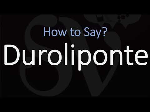 How to Pronounce Duroliponte? (CORRECTLY)