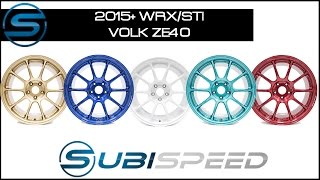 Volk ZE40 Hyper Blue 18x9.5 +38 5x114.3 Face 2 (Single Wheel) - 2015 ...