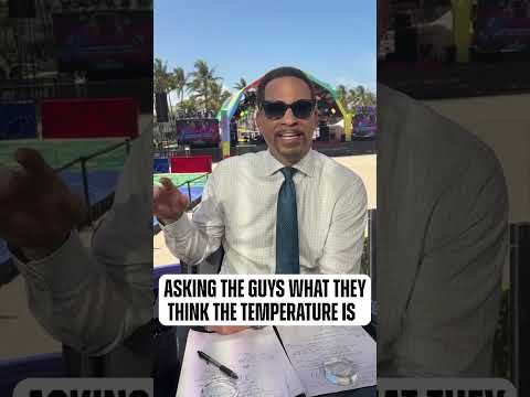 Had the guys guess the temperature in Miami today ☀️😅 #bts #miami #soccer #worldcup #nfl