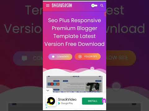 Seo Plus Responsive Premium Blogger Template Latest Version Free Download 2021 || Premium Blogger