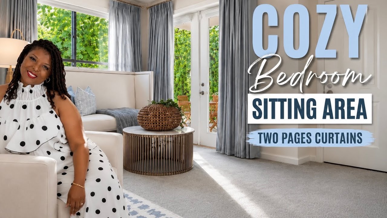 Master Bedroom & Bath Refresh w/Two Pages Curtains