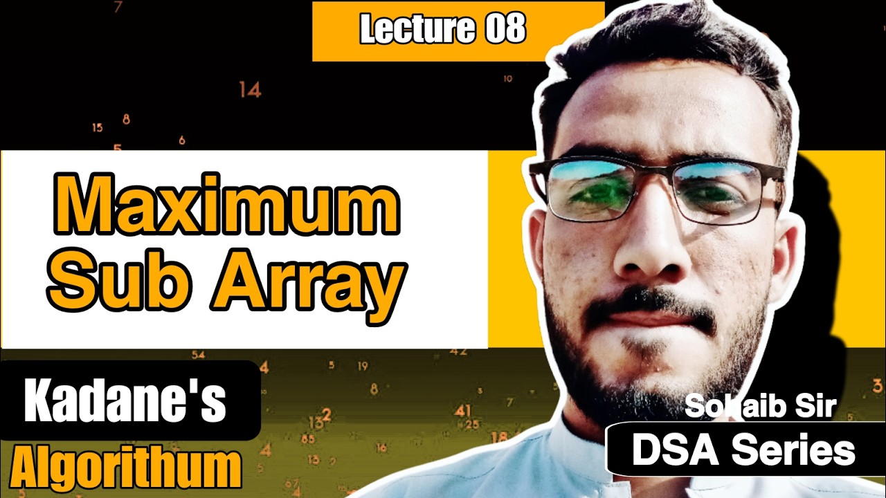 Kadane’s Algorithm | Maximum Subarray Sum in C++ | DSA Interview Problem