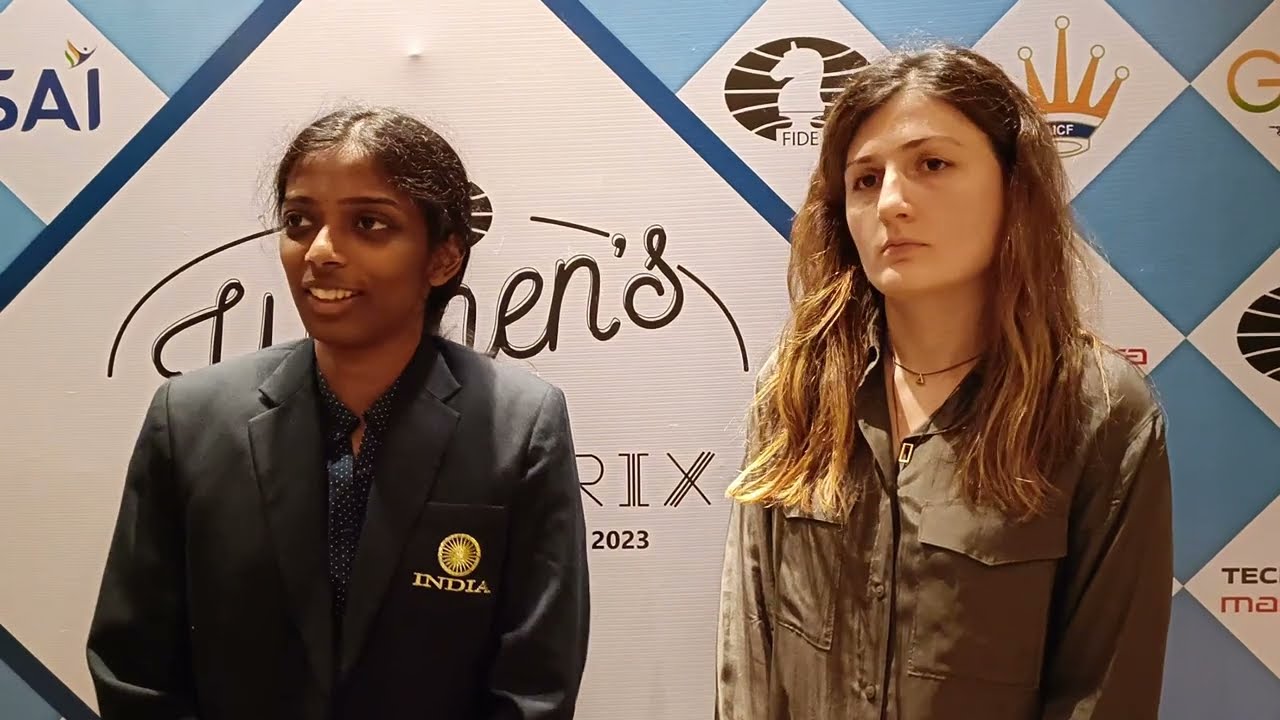 Interview with Vaishali R & Nino Batsiashvili | FIDE Women's Grand Prix ...