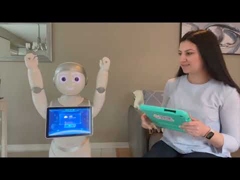 Social Robot Mindy (iPal2) in action