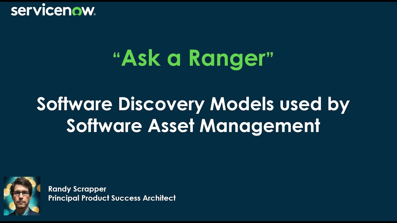 Software Discovery Models used by SAM