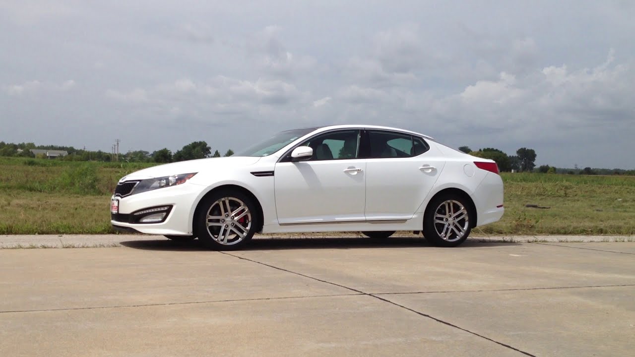 White 2013 Kia Optima SXL turbo White Napa leather