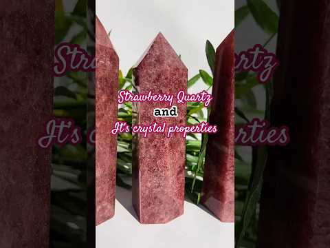 Strawberry Quartz crystal healing properties | #crystalhealing #crystalshop #healingcrystals