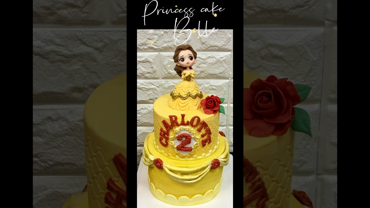 Belle princess cake✨Beauty and the beast theme cake💕