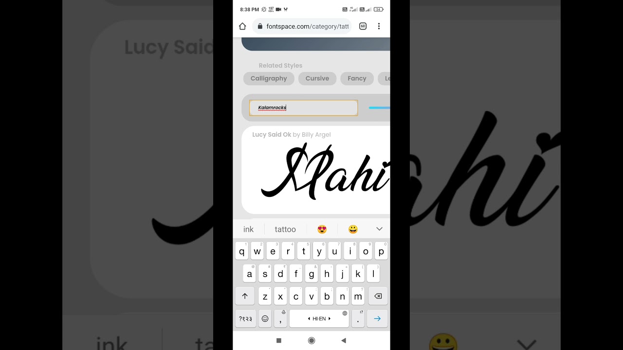 #Shorts How to Create Tattoos Fonts