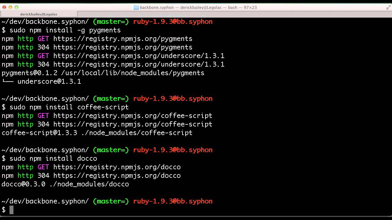 WatchMeCode Episode 9: Annotated Source Code With Docco