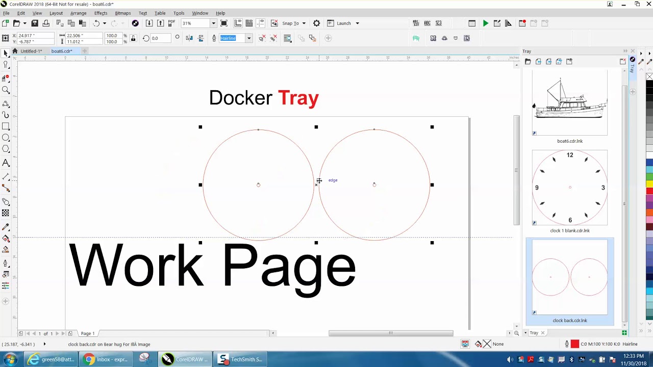 Corel Draw Tips & Tricks Docker Tray Part 2