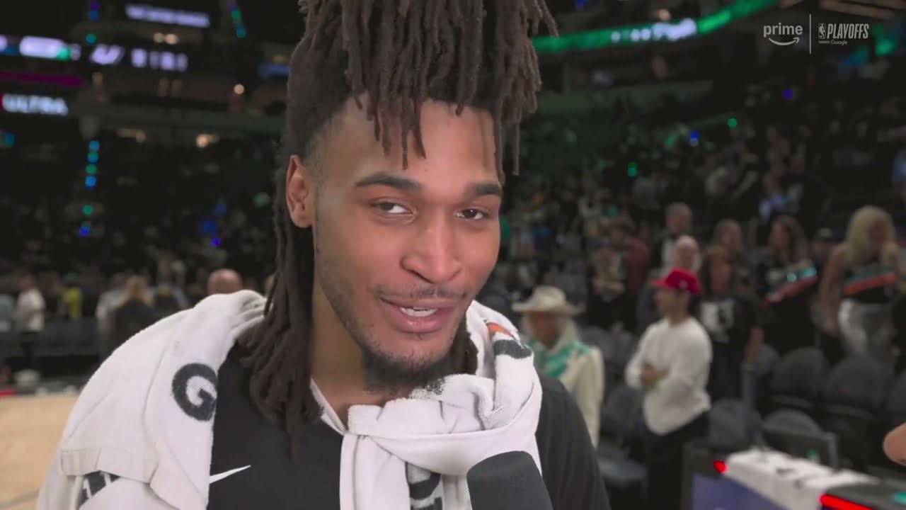 Stephon Castle reacts to Spurs' WIRE-TO-WIRE closeout Game 6 win to advance to WCF | NBA on ESPN