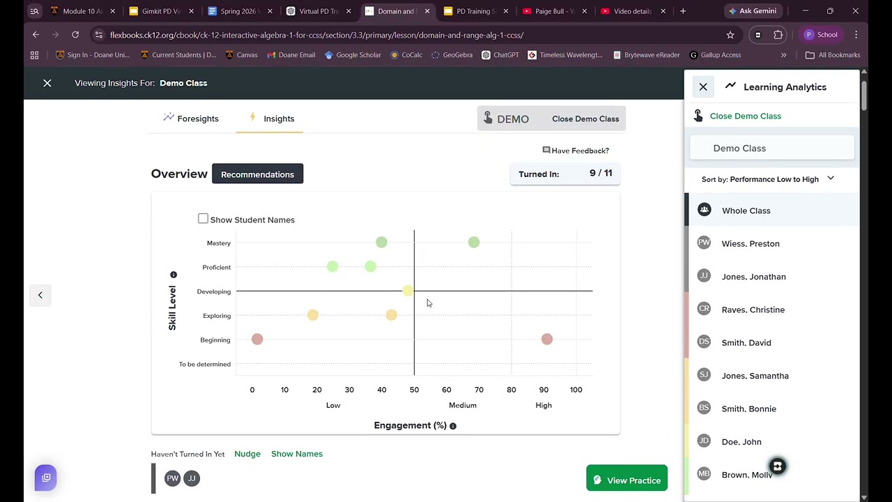 Data and Insights - cK-12 - PD Training Session