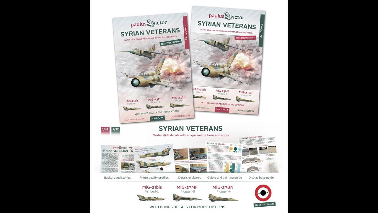 PaulusVictor Decals Syrian Veterans Decal Sheet Video Review