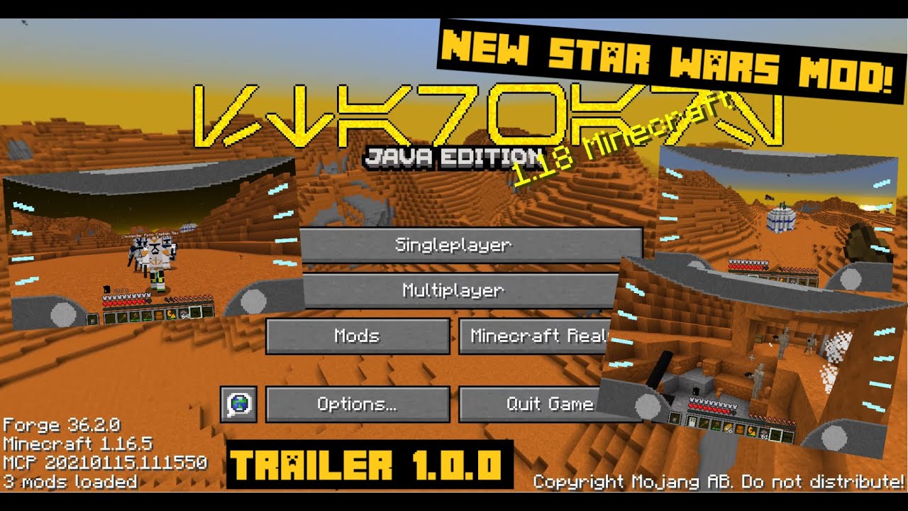 Minecraft | A new Star Wars mod! Trailer