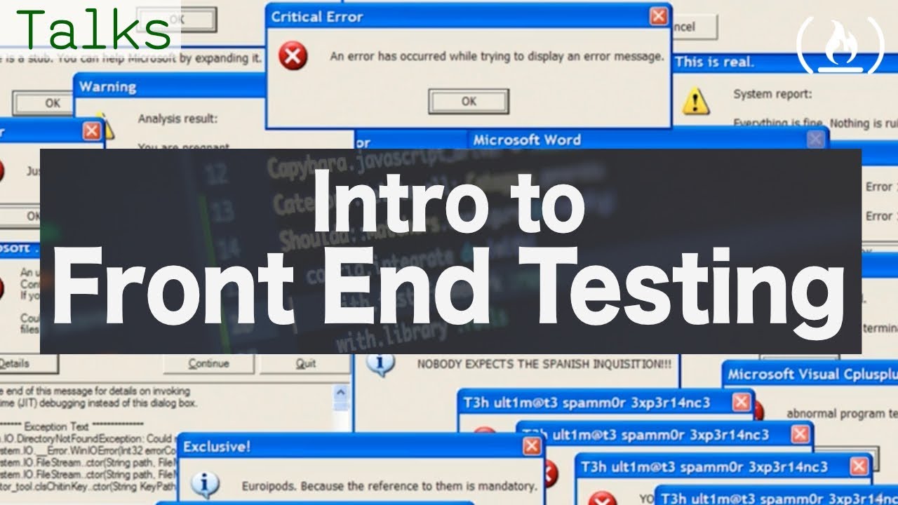 Introduction to Front End Testing