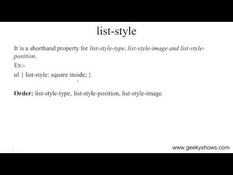 Learn list style property in CSS Hindi - Mind Luster