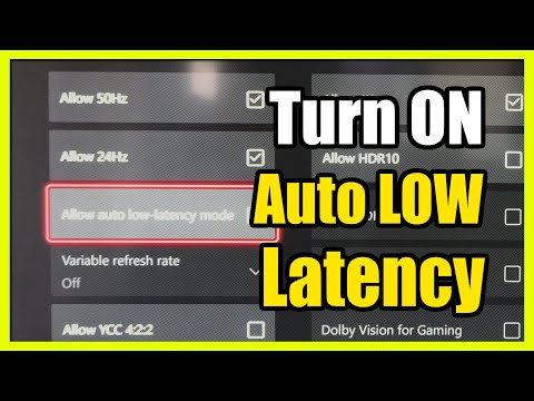 How to Turn On the Auto Low Latency Mode for REDUCED LAG on TV using XBOX Series X