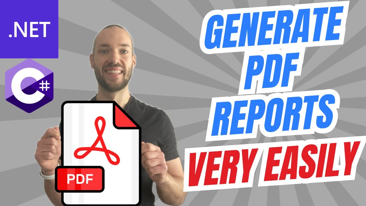 How to generate PDF Reports In .NET