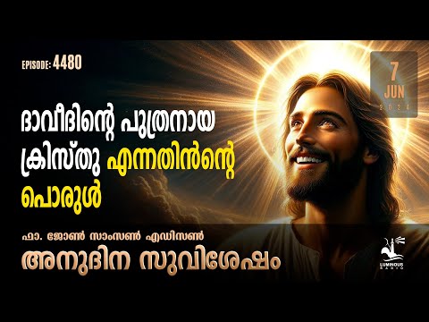 Meaning of Jesus Son Of David | Daily Gospel Reflection Malayalam June 7 2024 | Fr. John Samson