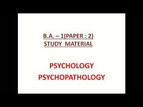 Introduction to psychopathology (animated video in hindi )