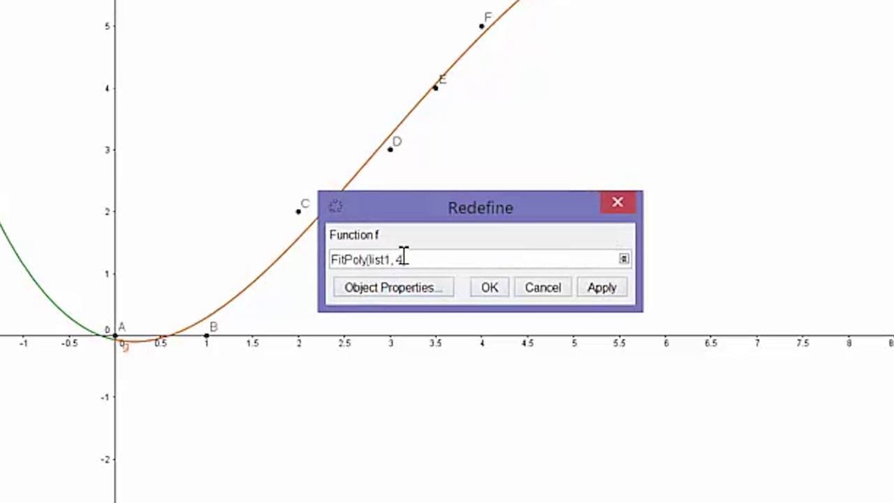 Using GeoGebra Demo