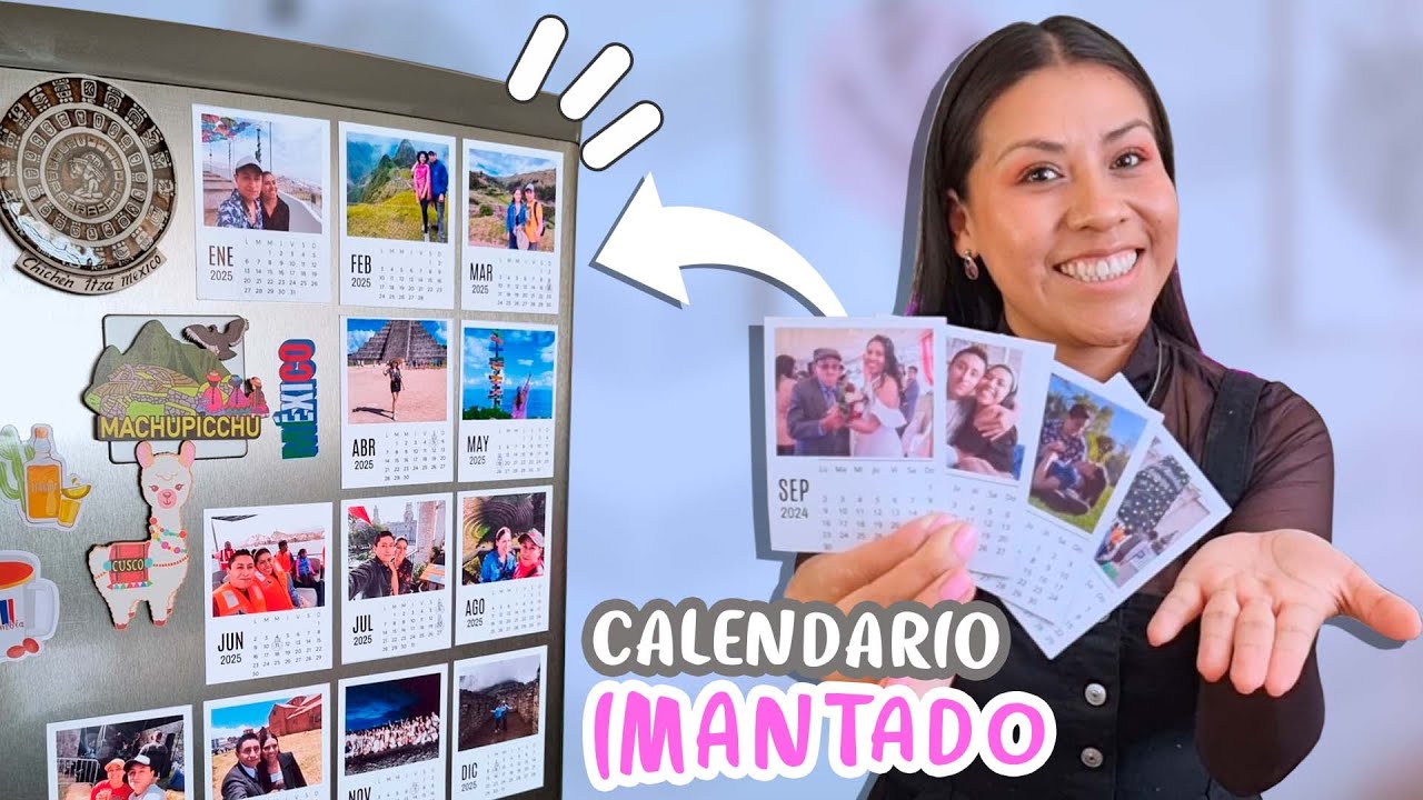MAGNETIC CALENDAR 2025 with PHOTOS✨📅 and editable template😍| LiiCastillo