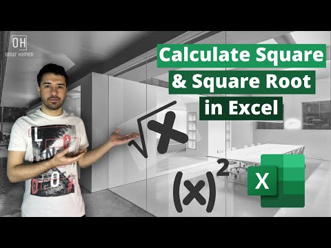 Calculate Square & Square Root in Excel